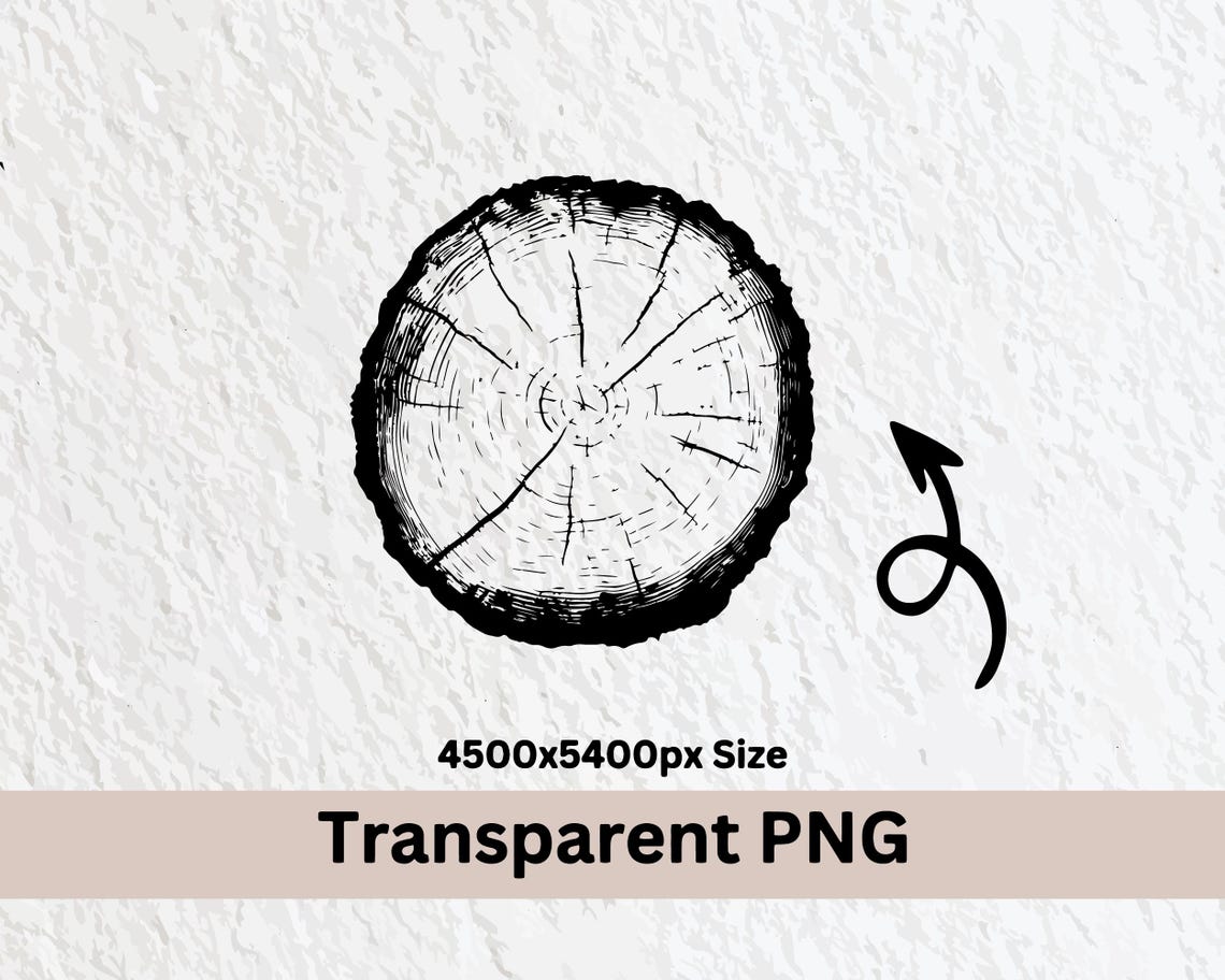 Tree Slice Slab Svg Bundle, Tree Slice Slab Silhouette, Tree Slice Slab ...