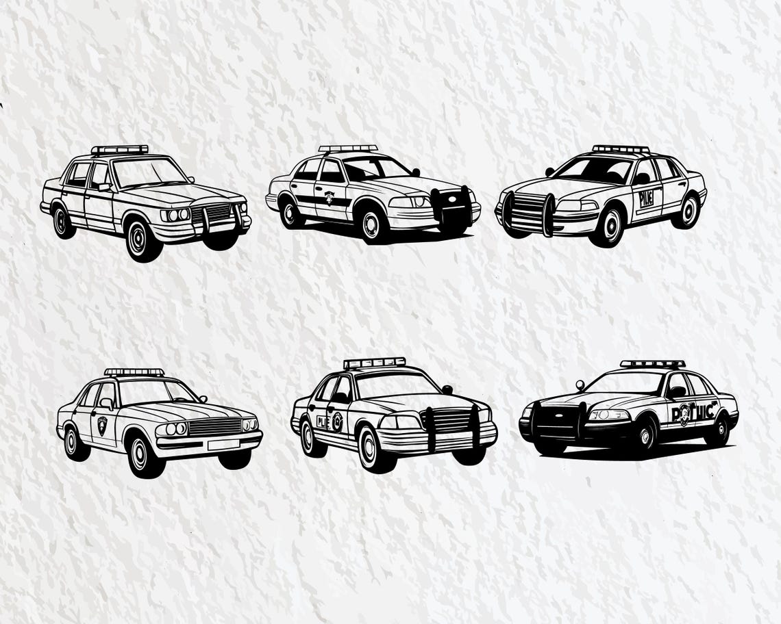 Police Car Silhouette Svg, Police Car Svg Bundle, Police Car Breed ...