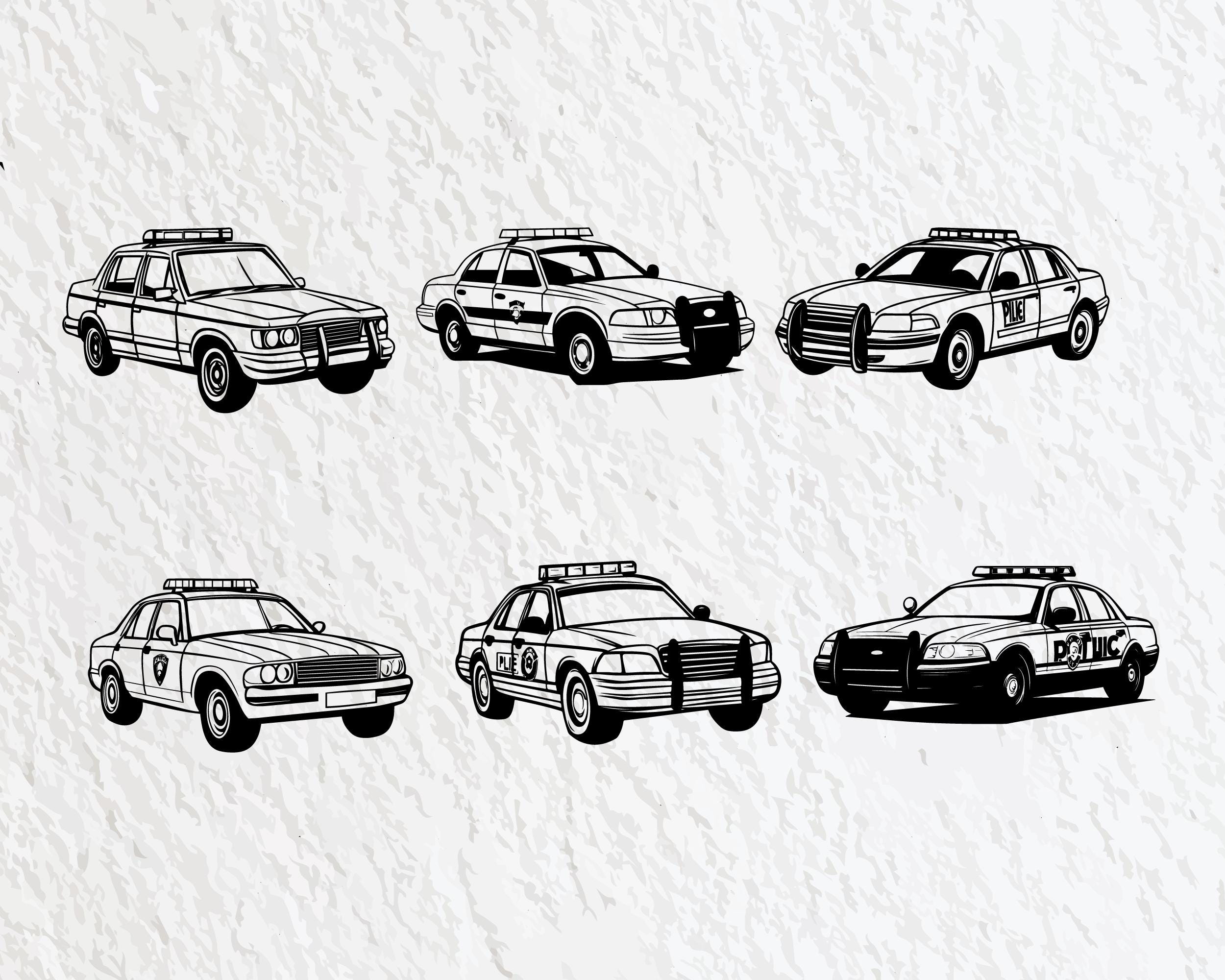 Police Car Silhouette Svg, Police Car Svg Bundle, Police Car Breed ...