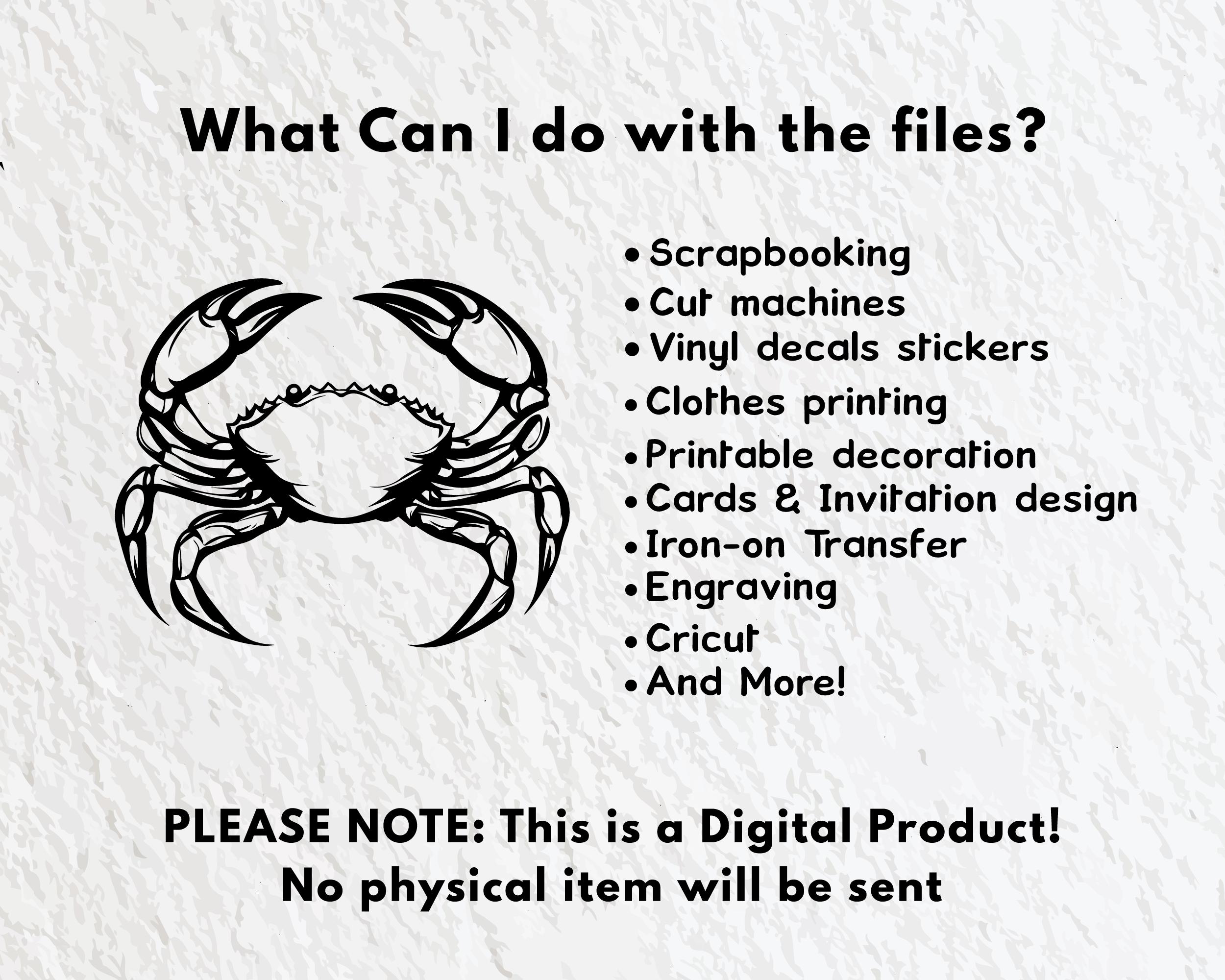 Crab Svg Bundle, Crab Silhouette, Crab Clipart Png, Crab Outline Svg ...