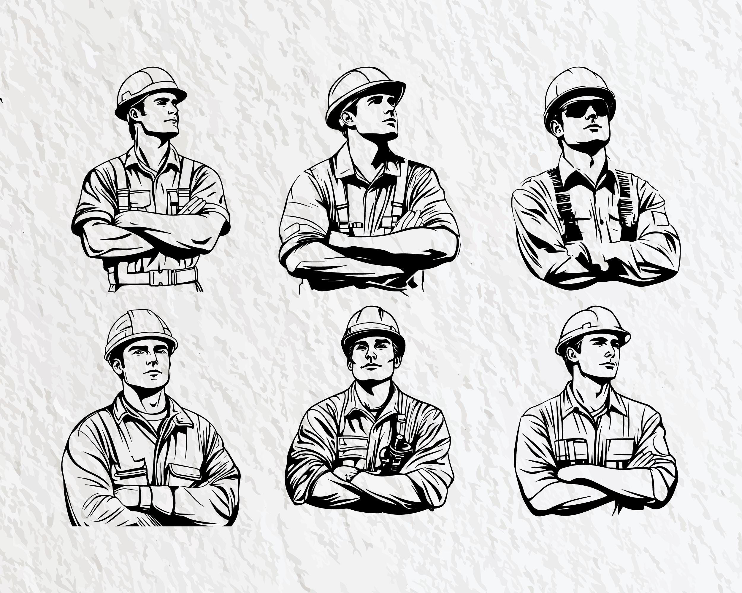 Engineer Svg Bundle, Engineer Silhouette, Engineer Clipart Png ...