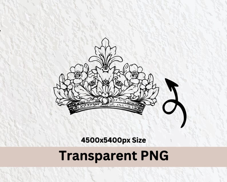 Floral Crown Svg Bundle, Floral Crown Silhouette, Floral Crown Clipart ...