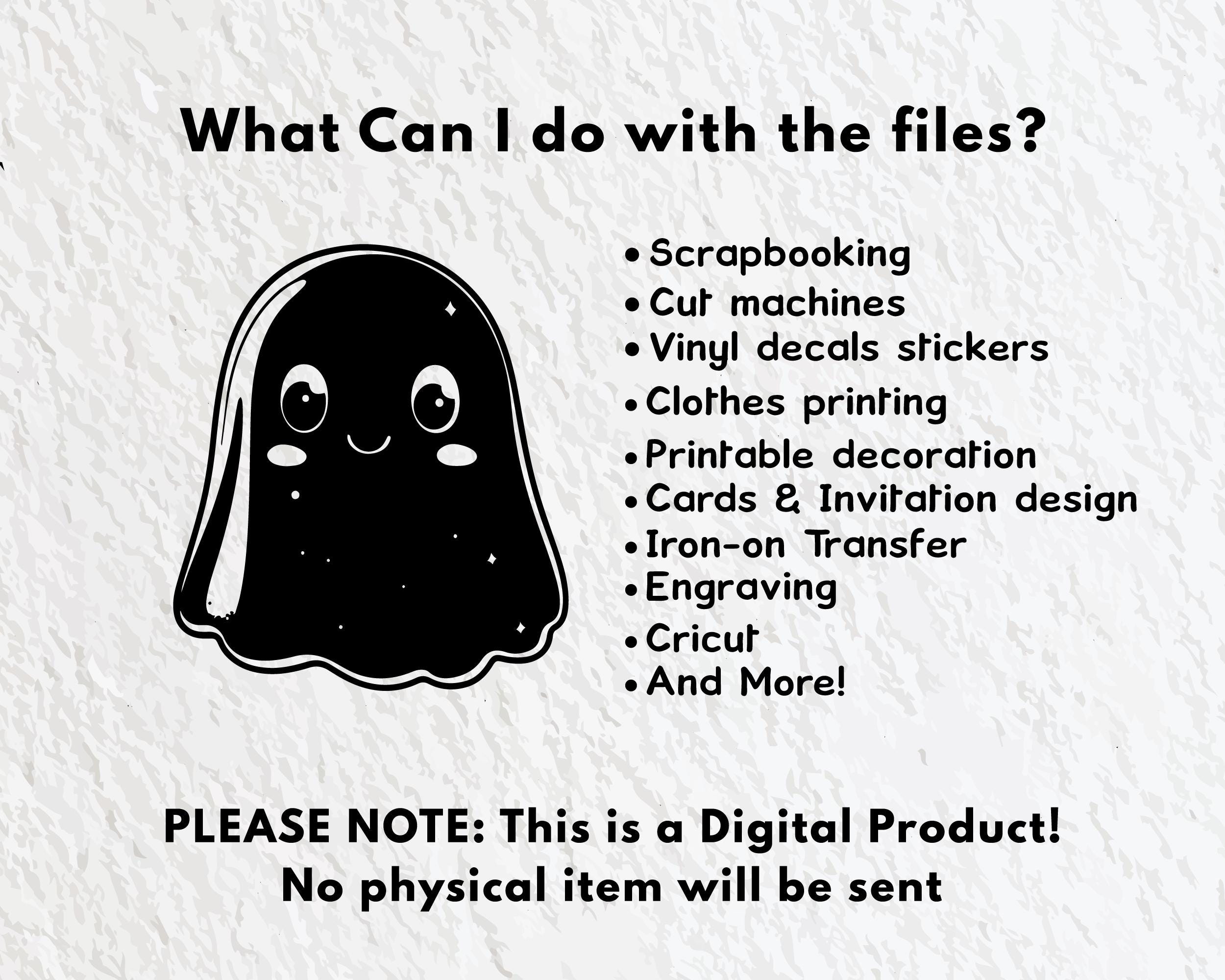 Cute Ghost Svg Bundle, Cute Ghost Silhouette, Cute Ghost Clipart, Cute ...