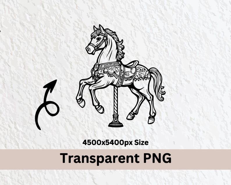 Carousel Horse Svg Bundle, Carousel Horse Silhouette, Carousel Horse ...