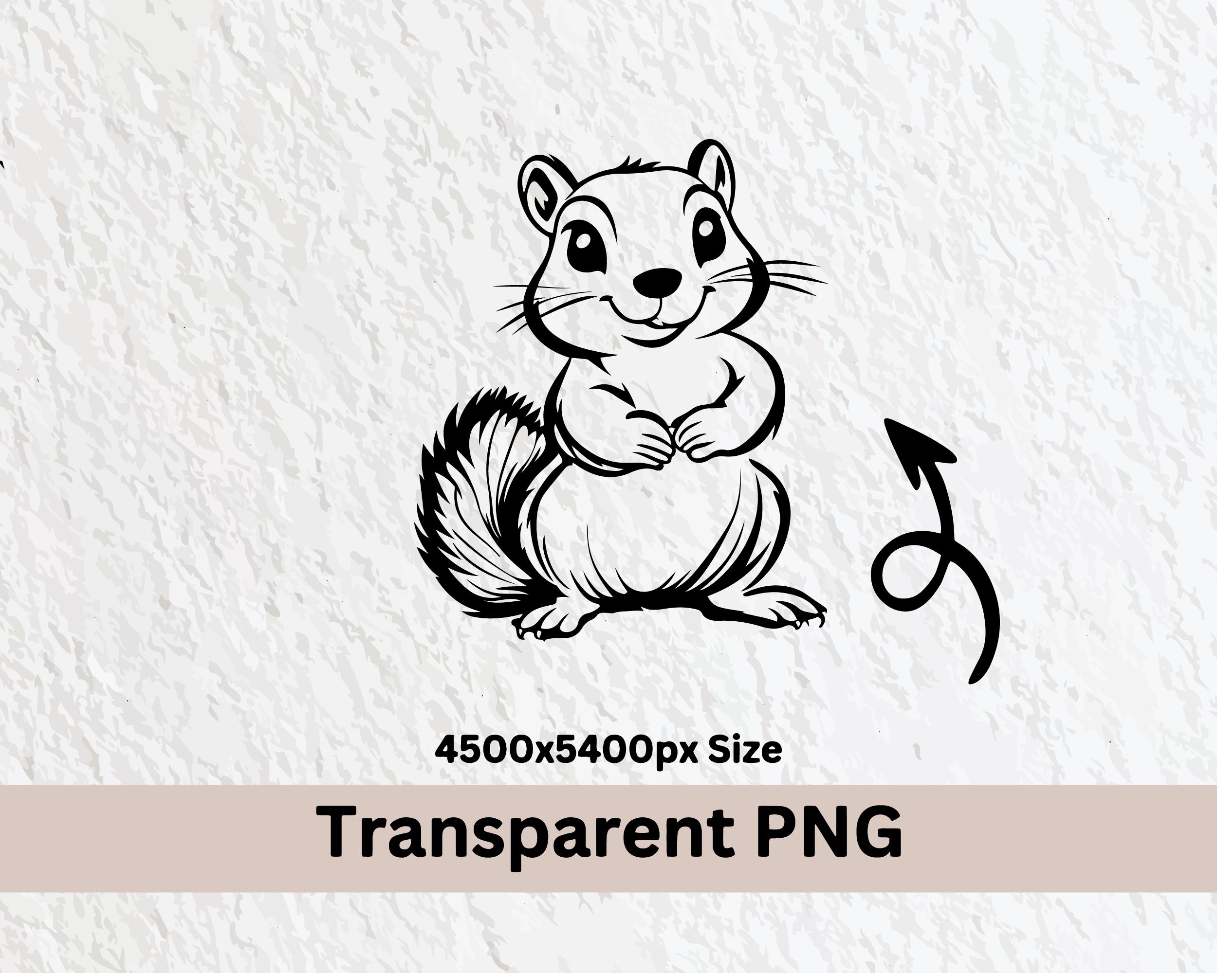 Chipmunk Silhouette Bundle: SVG, PNG Cricut Files (digital Download) - Etsy