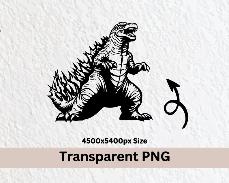 Godzilla SVG Bundle: Silhouette Clipart, Vector Graphics (PNG, SVG) - Etsy