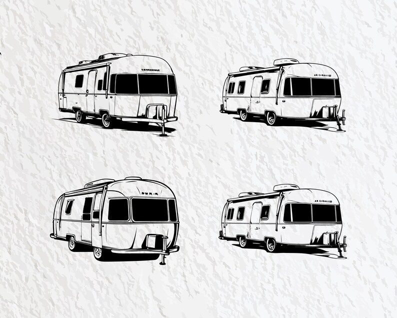 Airstream SVG Bundle: Silhouette, Clipart, Vector (digital Download) - Etsy