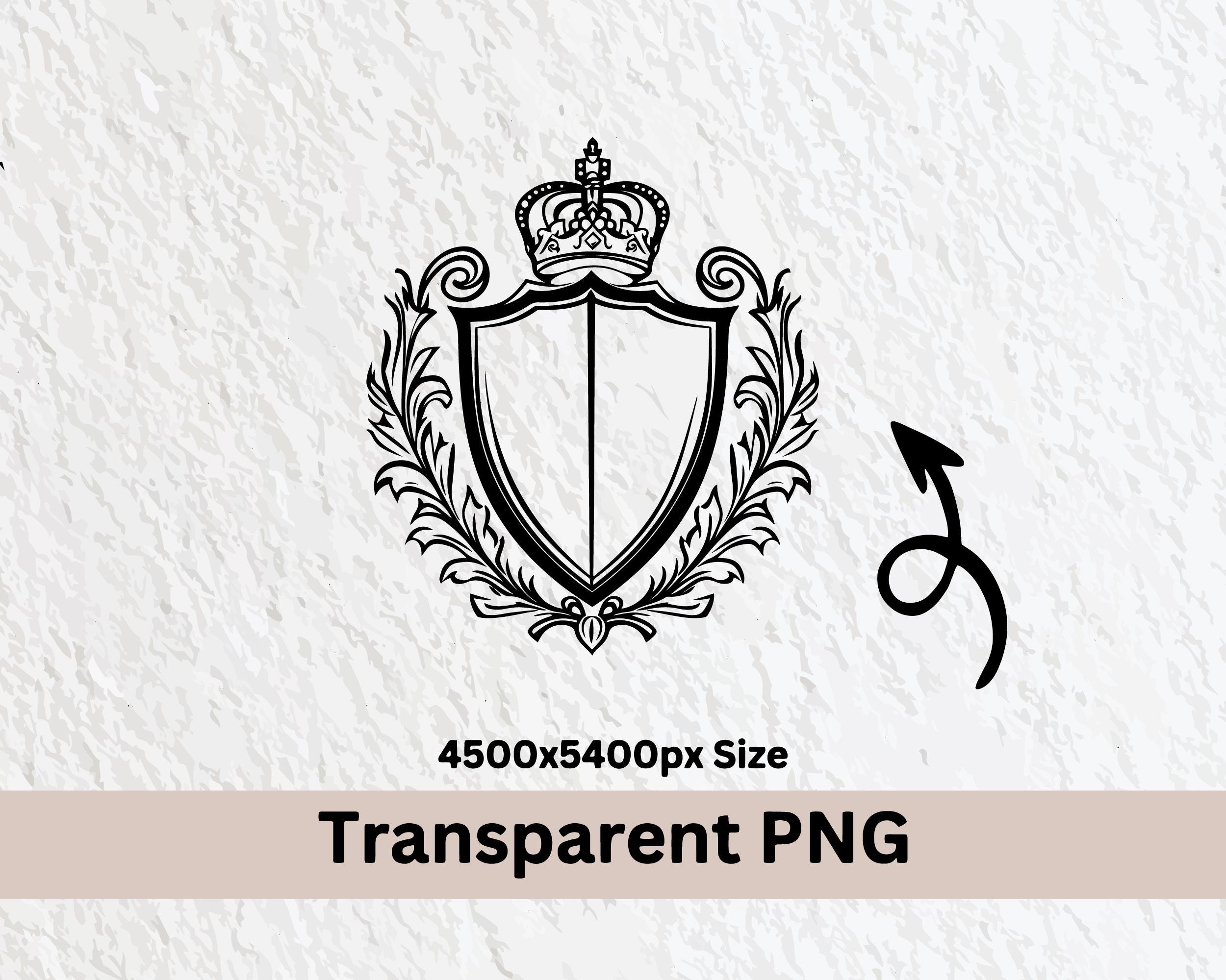 Royal Shield Svg Bundle, Royal Shield Silhouette, Royal Shield Clipart ...