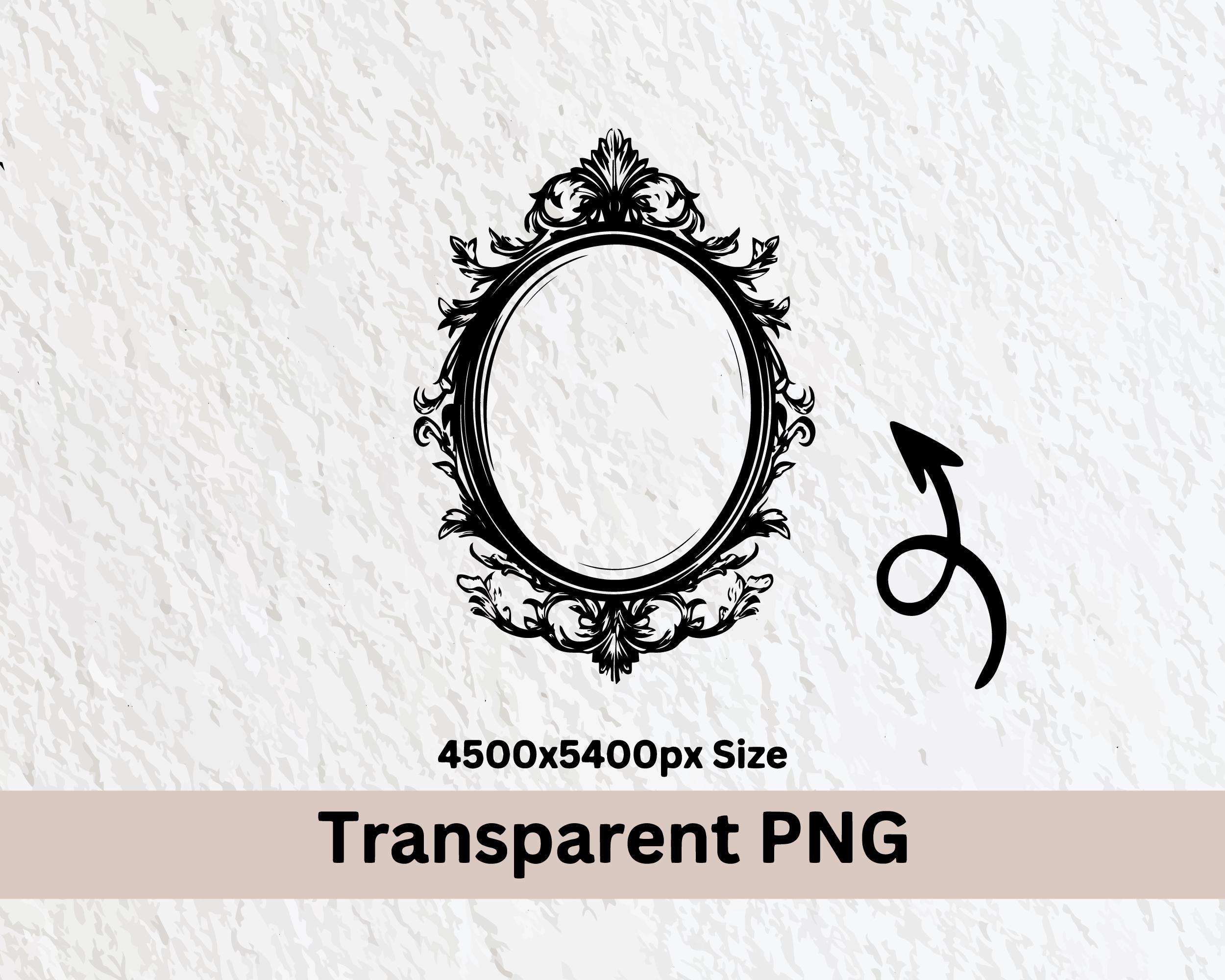 Gothic Mirror SVG Bundle: Silhouette Clipart (PNG, Vector) - Etsy