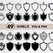 Shield SVG Bundle: Silhouette Clipart, Vector Logo (PNG, SVG) - Etsy