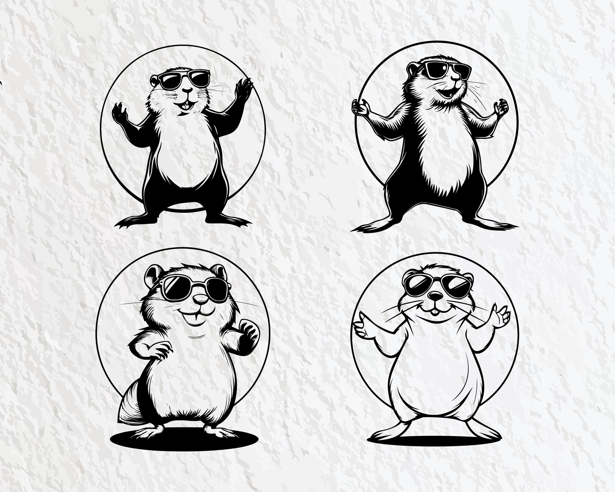Cute Beaver Dancing Svg Bundle, Cute Beaver Dancing Silhouette, Cute ...