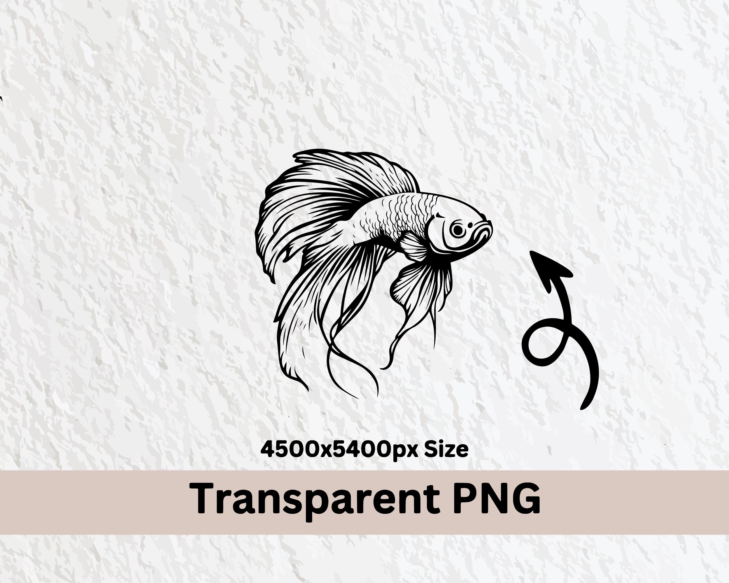 Betta Fish Svg Bundle, Betta Fish Silhouette, Betta Fish Clipart Png ...