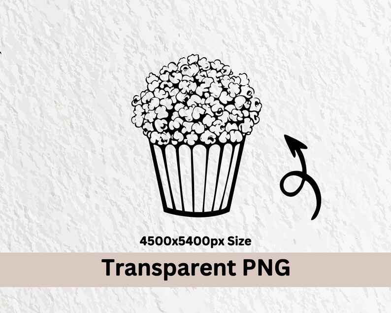 Popcorn SVG Bundle: Clipart, Outline, Vector (digital Download) - Etsy