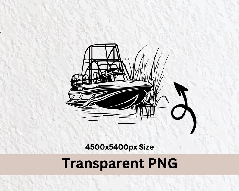 Airboat SVG Bundle: Silhouette, Clipart, Cricut Decal Files - Etsy