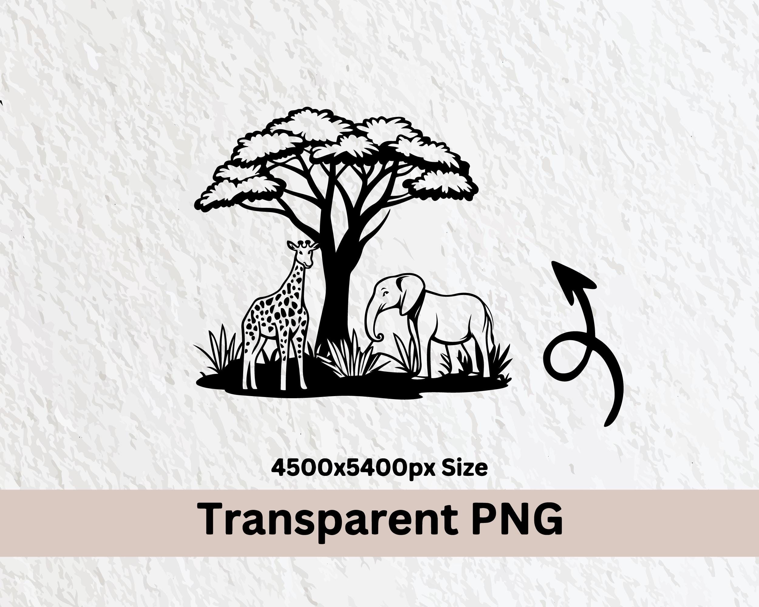Safari Svg Bundle, Safari Silhouette, Safari Clipart Png, Safari ...