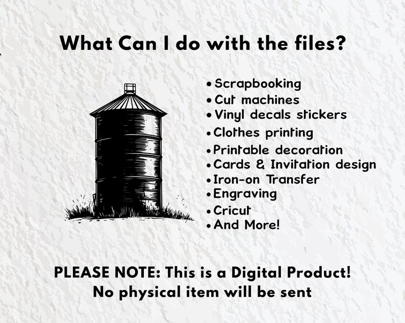 Grain Bin SVG Bundle: Silhouette Clipart, Logo Icon (cut Files) - Etsy