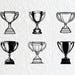 Trophy SVG Bundle: Silhouette Clipart for Cricut (digital Download) - Etsy