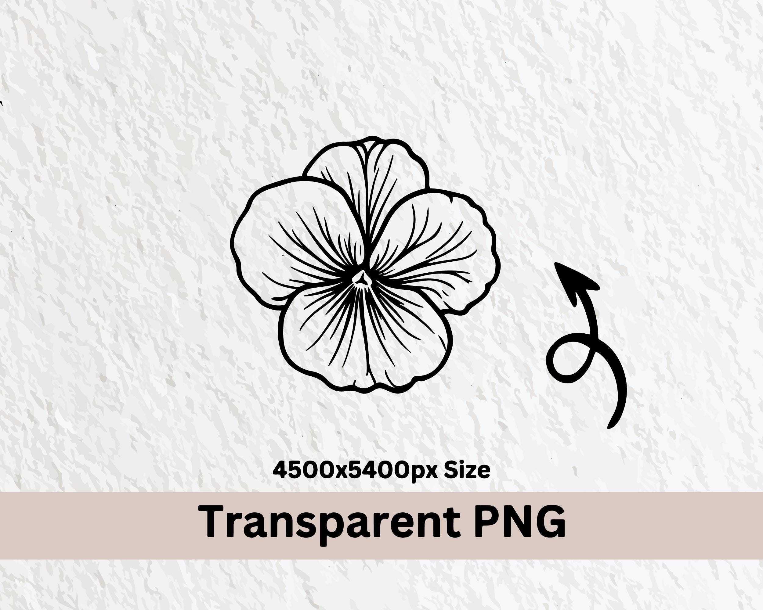 Violet Flower SVG Bundle: Floral Clipart, Vector Logo (PNG, SVG) - Etsy