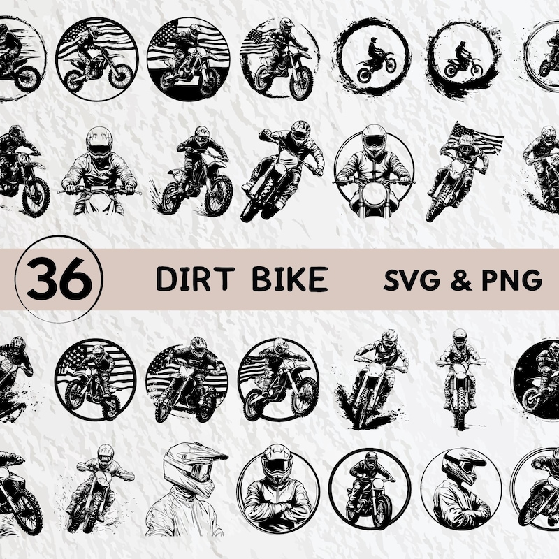 Dirt Bike Svg - Etsy