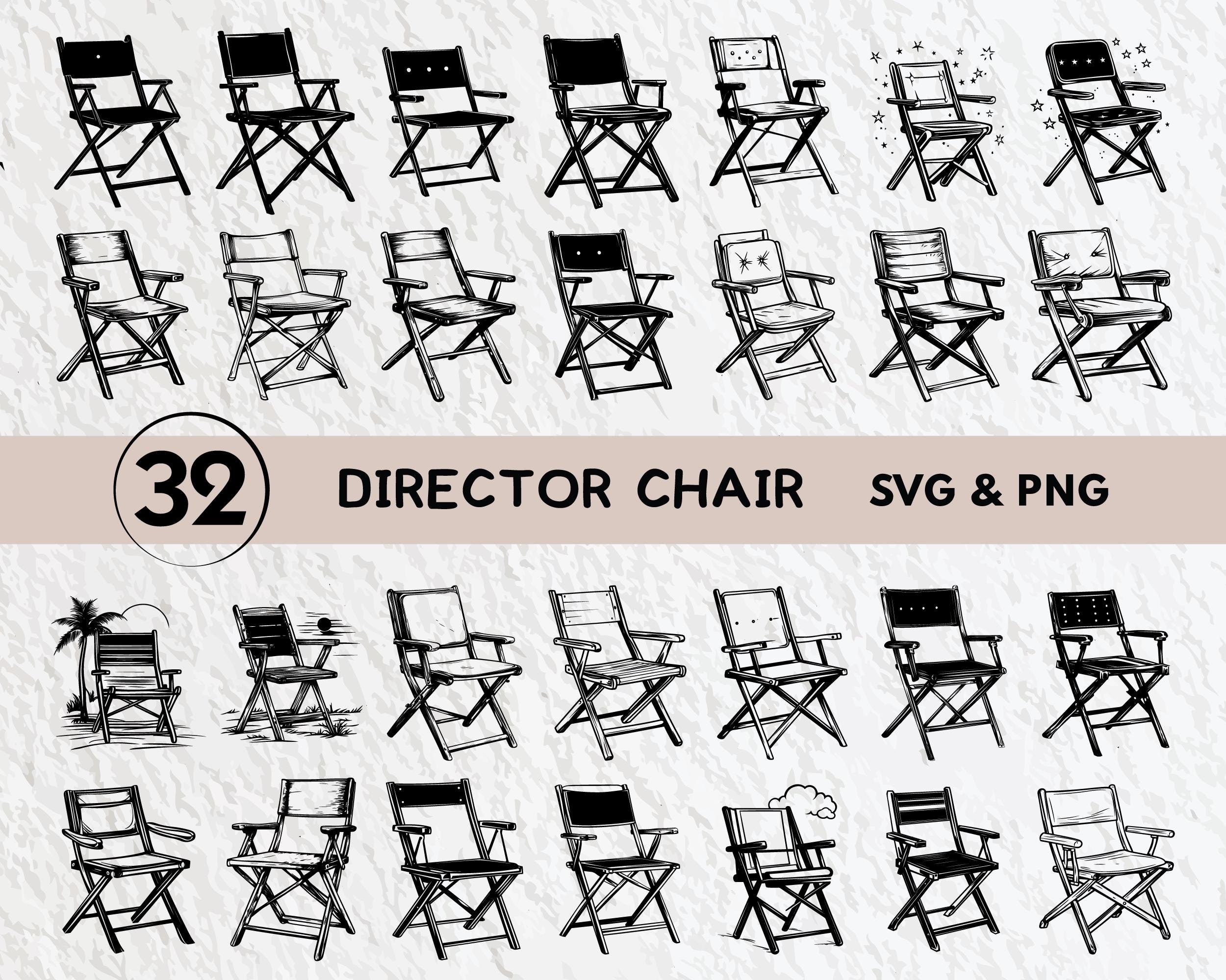Director Chair Svg Bundle, Director Chair Silhouette, Director Chair ...