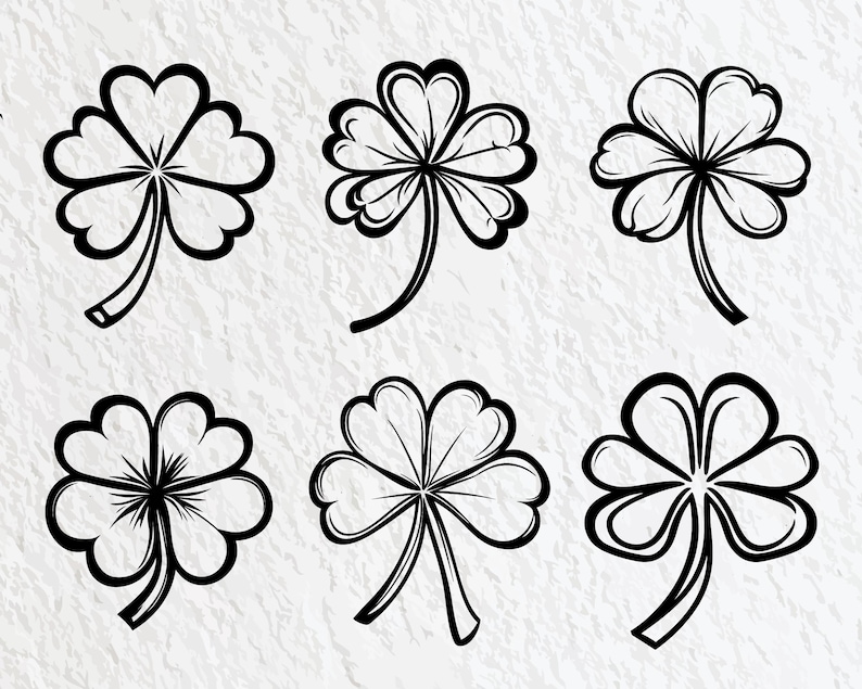 Shamrock SVG Bundle: 30 Clover Graphics (digital Download) - Etsy