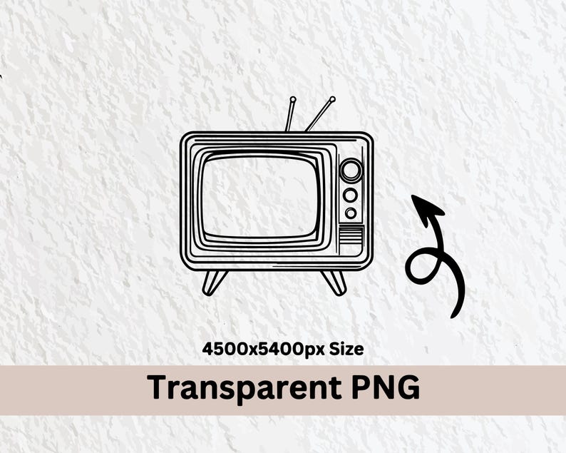 Retro Tv Svg Bundle, Retro Tv Silhouette, Retro Tv Clipart Png, Retro ...