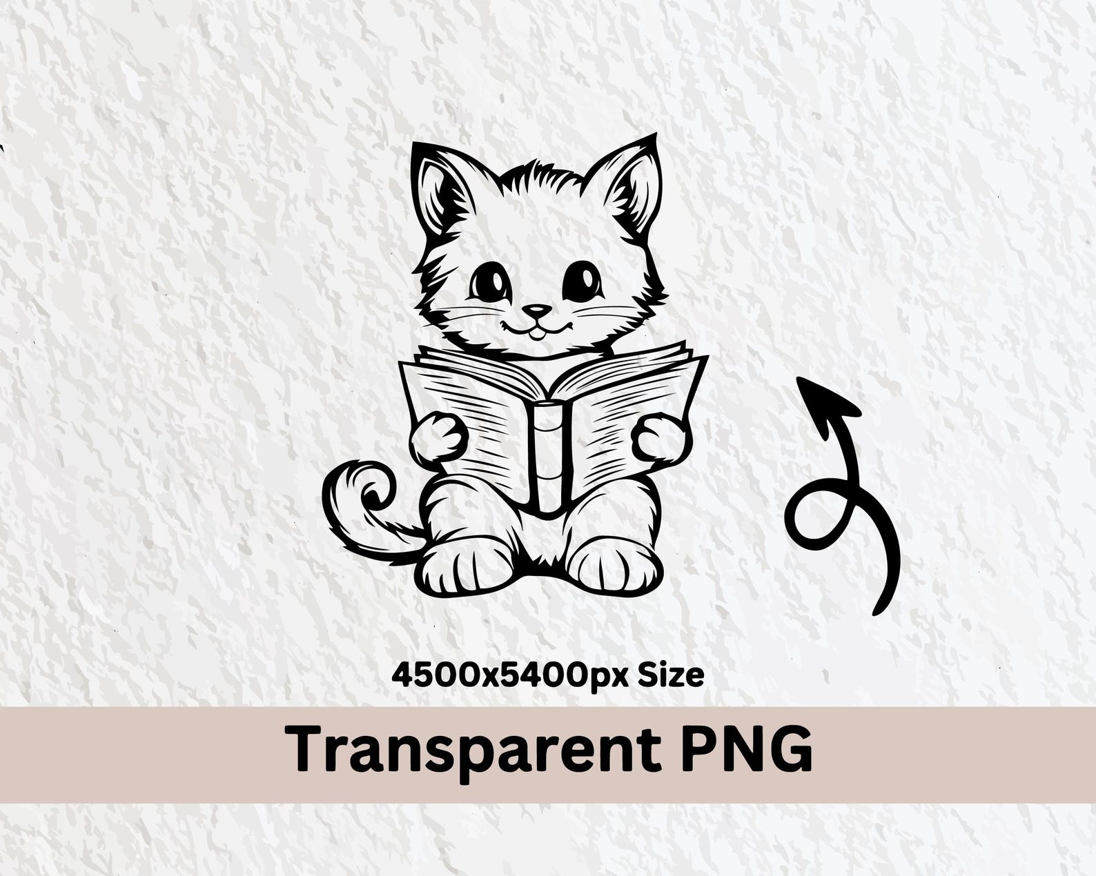 Cat Reading Book Svg Bundle, Cat Reading Book Silhouette, Cat Reading ...