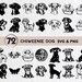 Chiweenie Dog SVG Bundle: Silhouette, Clipart, Outline (PNG, Cricut) - Etsy