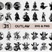 Outlaw Svg Bundle, Outlaw Silhouette, Outlaw Clipart Png, Outlaw ...