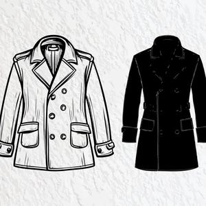 Coat SVG Bundle, Fashion Clipart (PNG, SVG) - Etsy