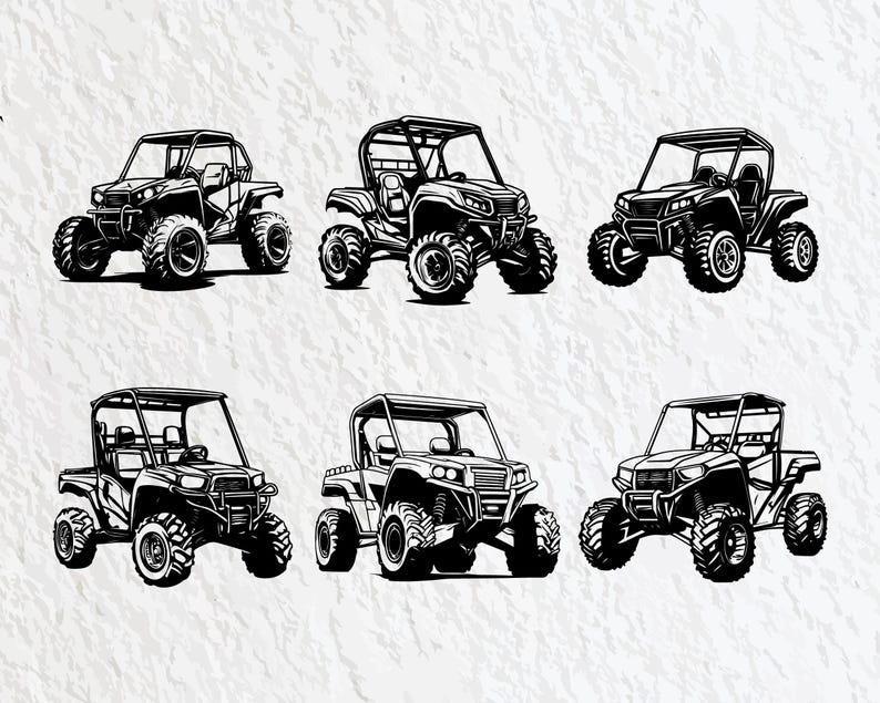 UTV Car SVG Bundle: Silhouette Clipart, Cricut Cut Files (PNG) - Etsy