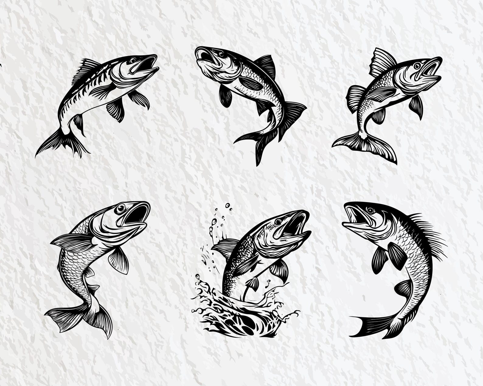 Musky Fish Svg Bundle, Musky Fish Silhouette, Musky Fish Clipart Png ...