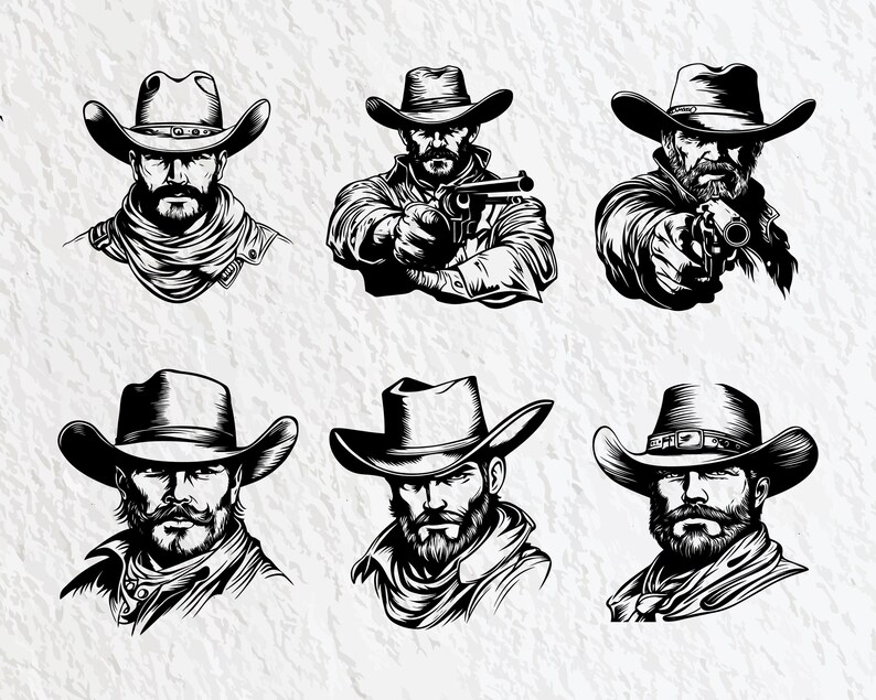 Outlaw Svg Bundle, Outlaw Silhouette, Outlaw Clipart Png, Outlaw ...