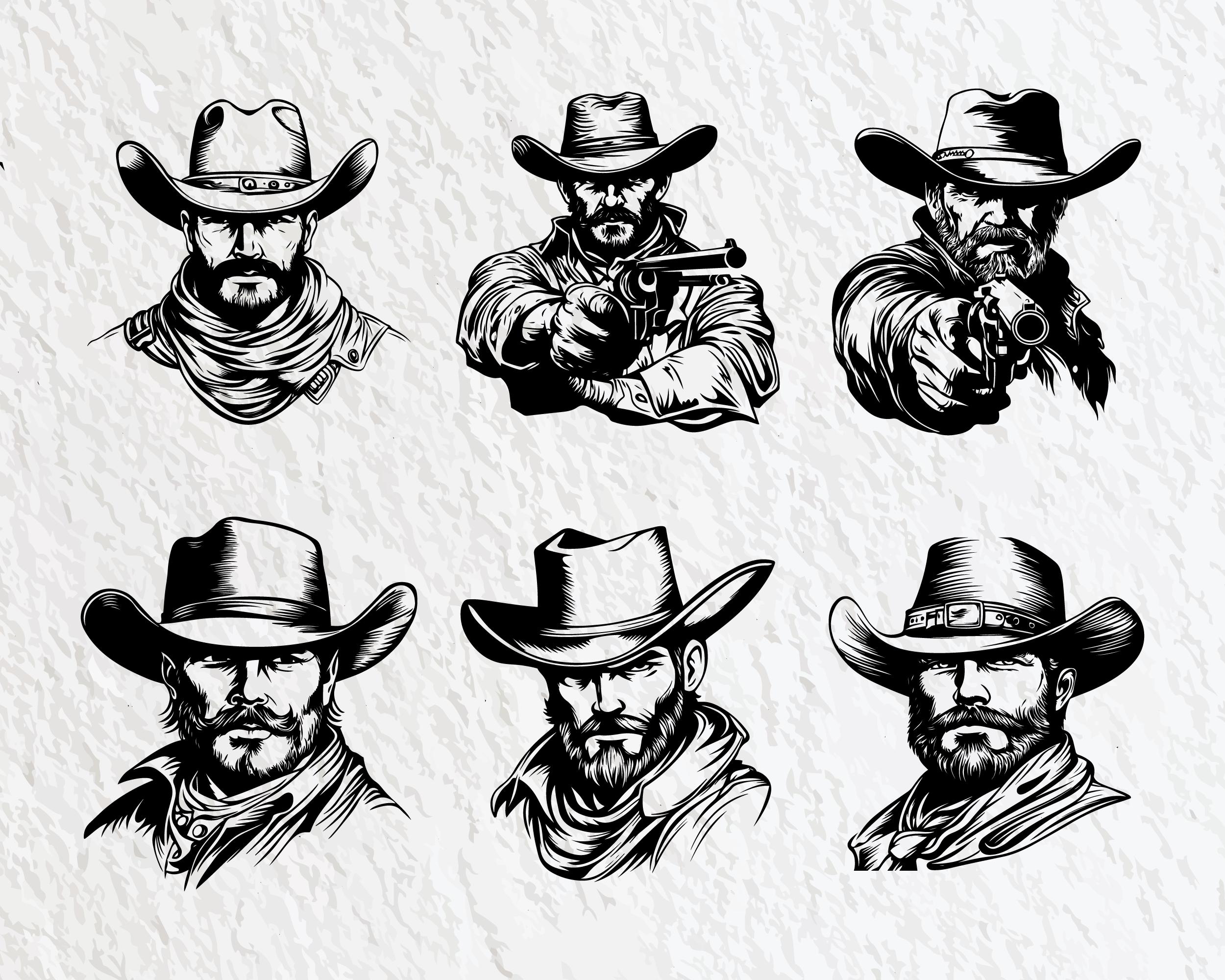 Outlaw Svg Bundle, Outlaw Silhouette, Outlaw Clipart Png, Outlaw ...