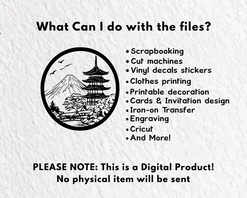 Japan Scene SVG Bundle: Silhouette Clipart, Vector Cut Files - Etsy