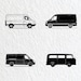 Van SVG Bundle: Silhouette Clipart, Cricut Cut Files (digital Download ...