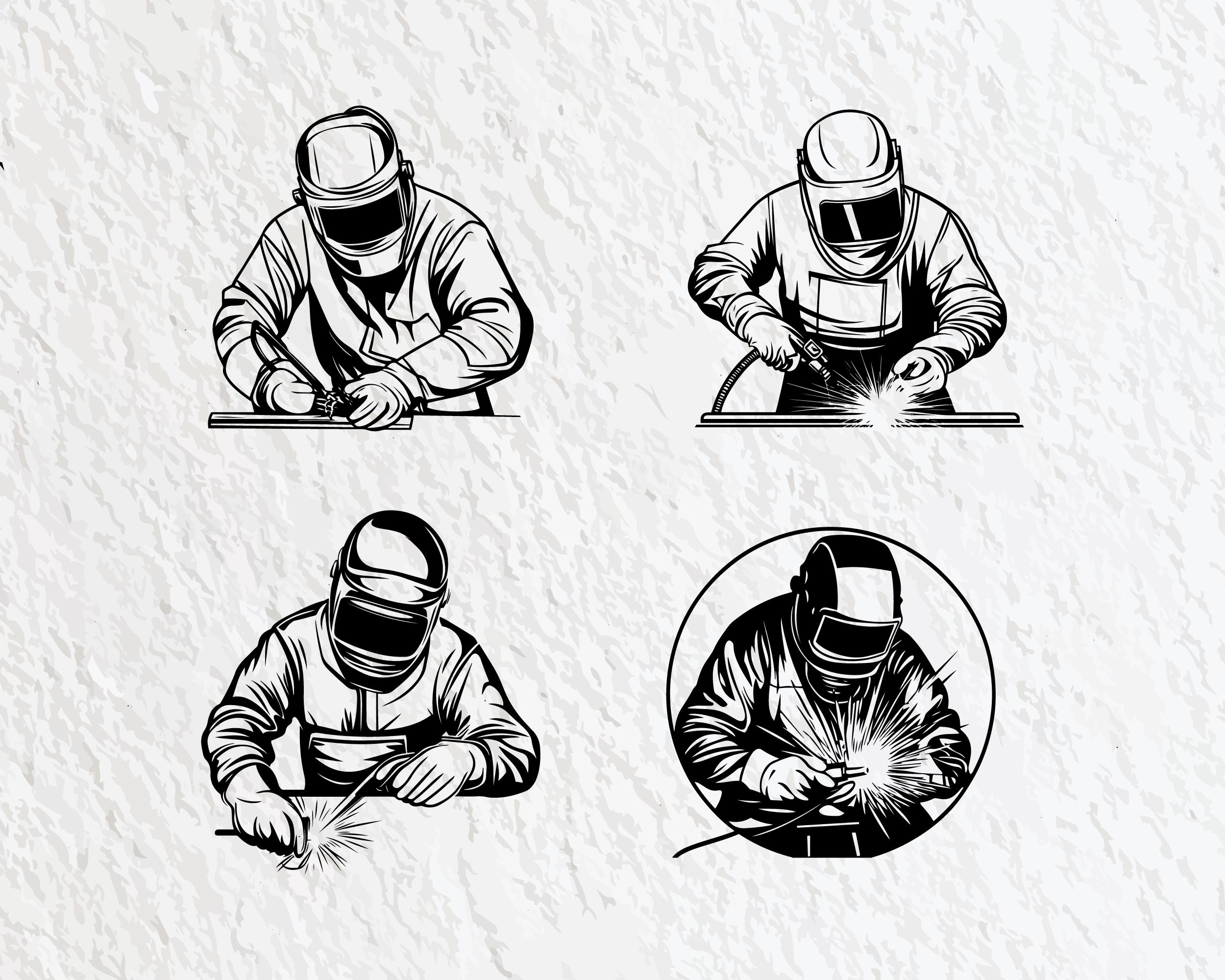 Welder Svg Bundle, Welder Silhouette, Welder Clipart Png, Welder ...