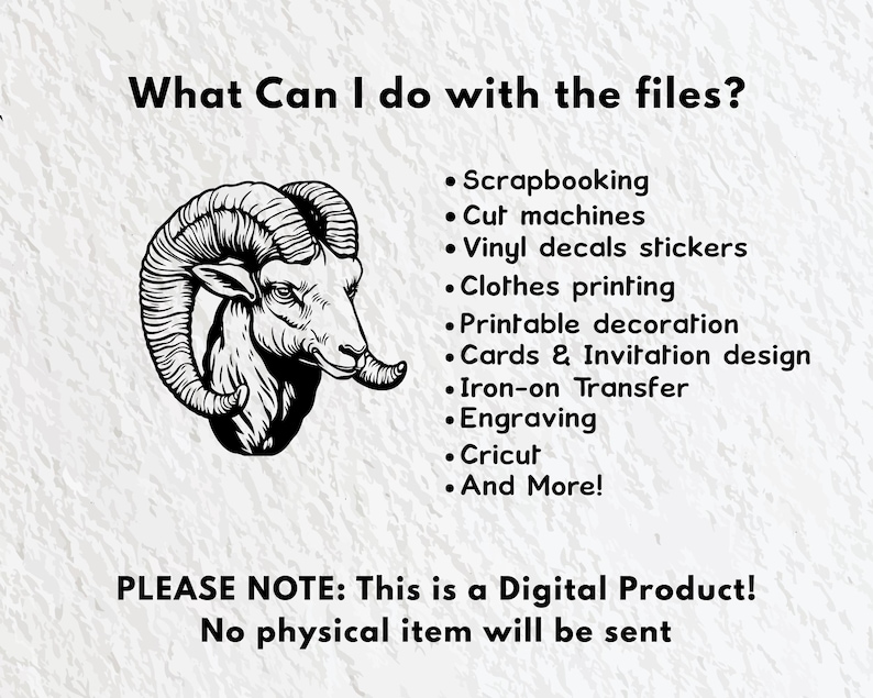 Ram Head SVG Bundle: Silhouette Clipart, Logo Icon Decal (digital ...