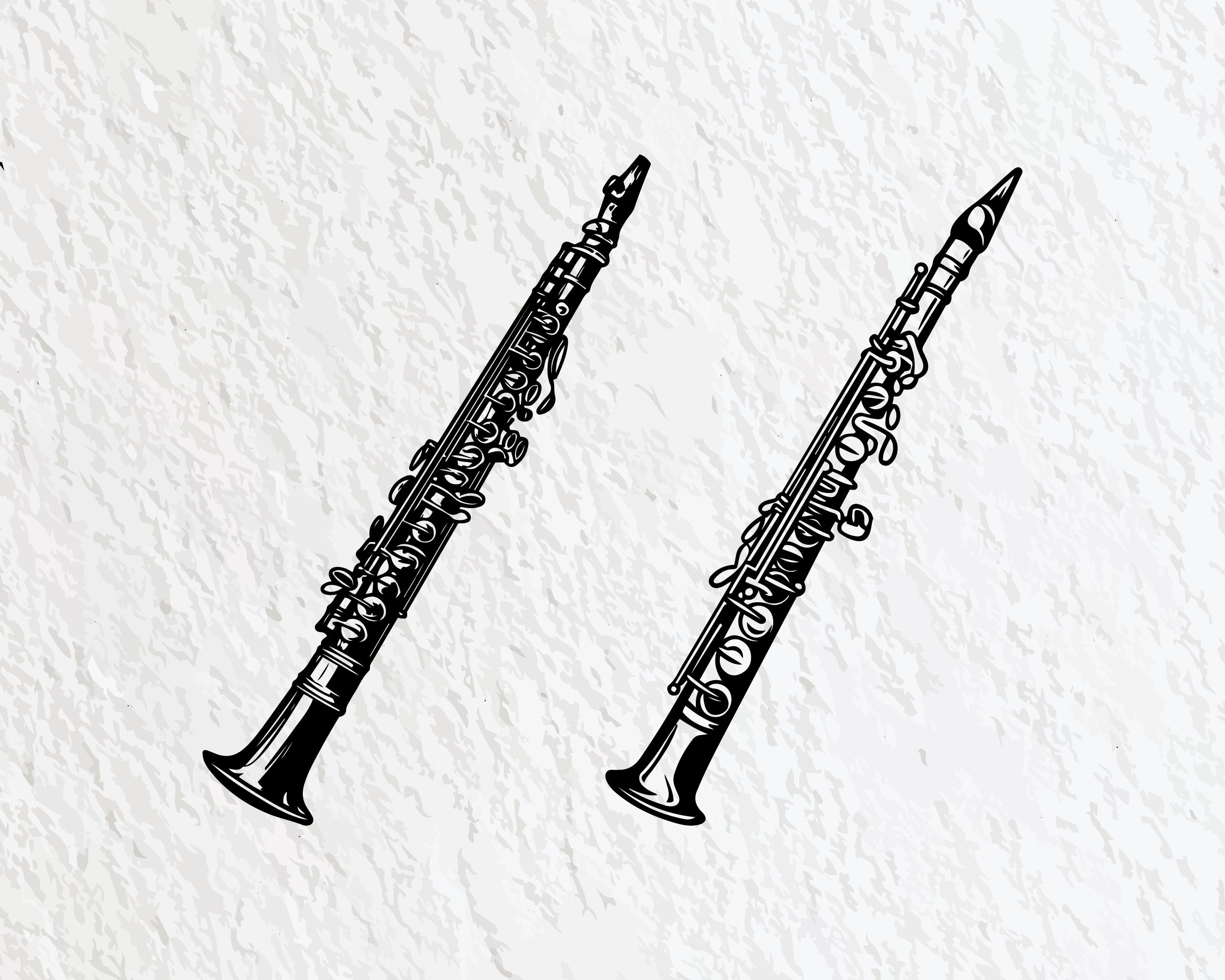 Clarinet Svg Bundle, Clarinet Silhouette, Clarinet Clipart Png ...