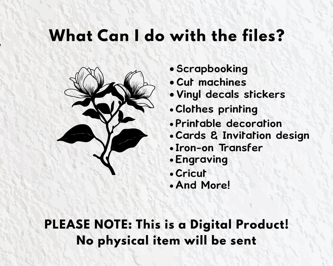 Magnolia Svg Bundle, Magnolia Silhouette, Magnolia Clipart Png ...