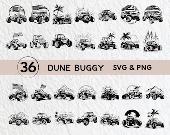 Dune Buggy Bundle Svg Png Jpeg Eps Dxf Bundle Silhouette Clipart Cricut ...