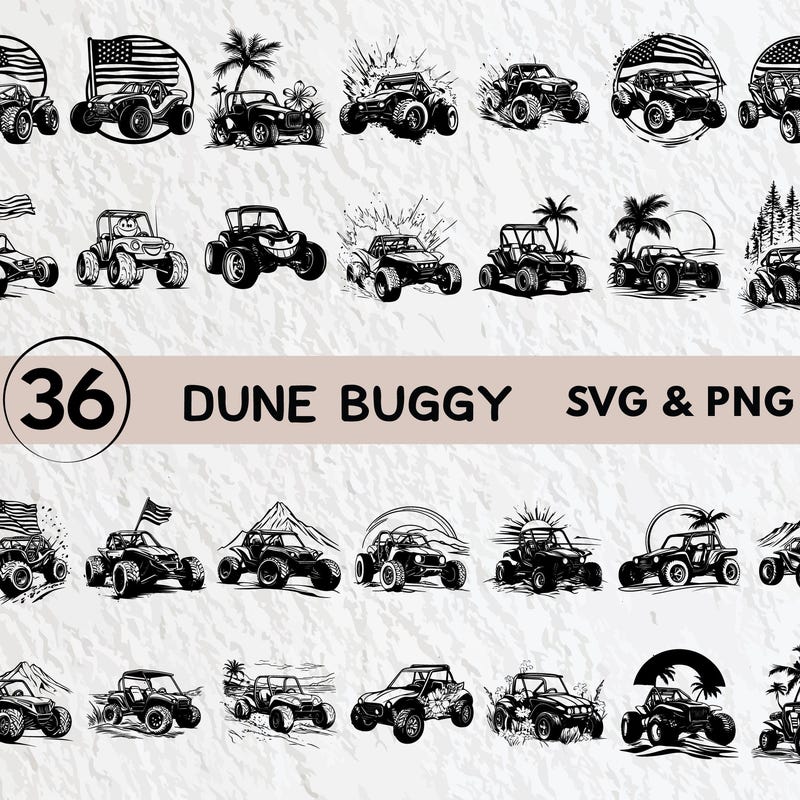 Dune Buggy Clipart - Etsy