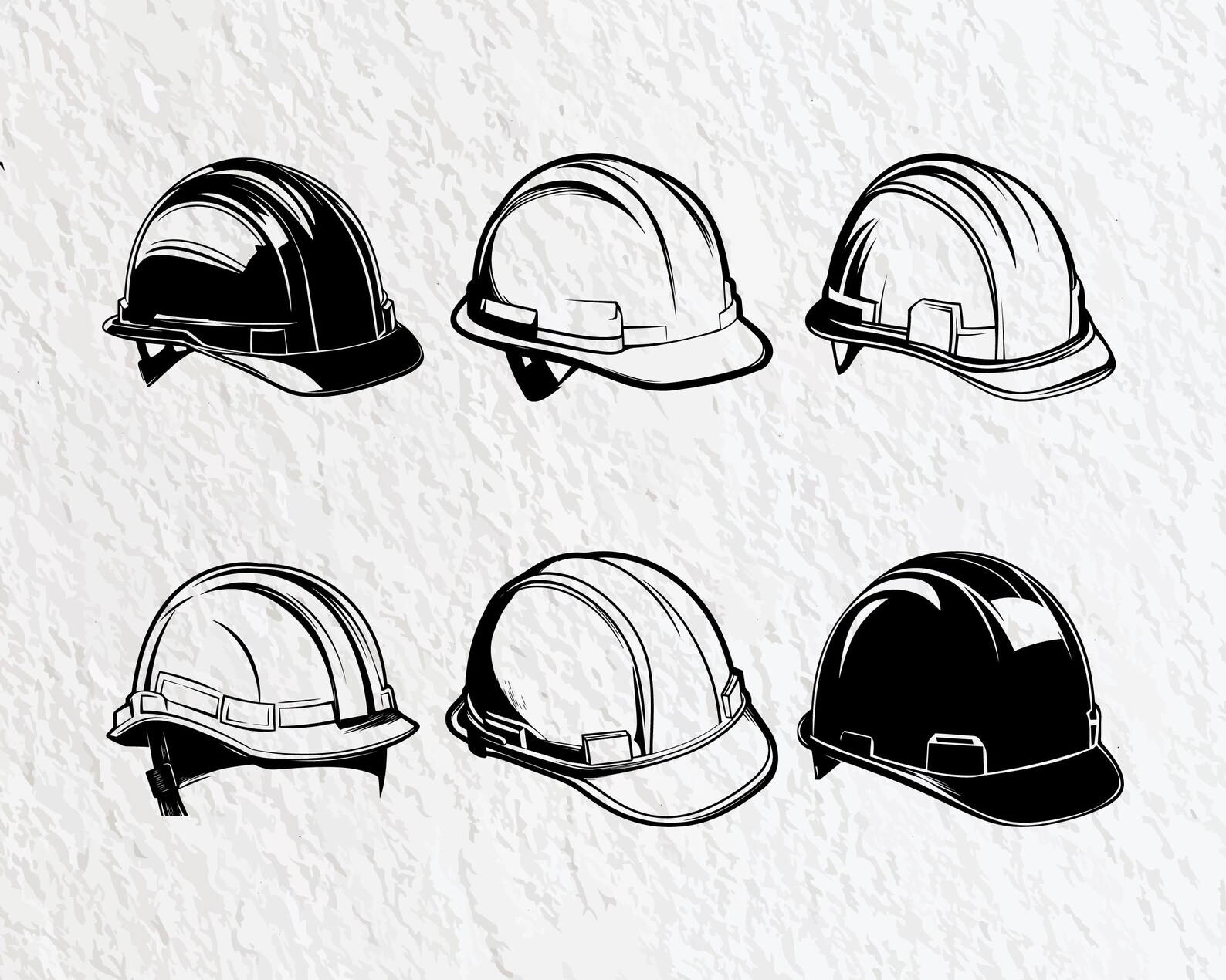 Construction Helmet Svg Bundle, Construction Helmet Silhouette ...