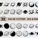 Solar System Svg Bundle, Solar System Silhouette, Solar System Clipart ...