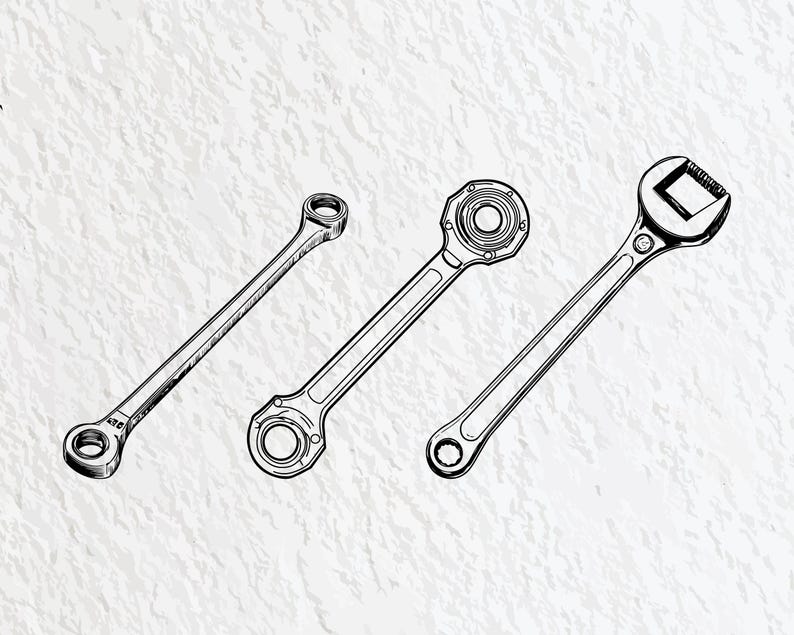 Socket Wrench SVG Bundle: Tool Clipart, Logo Icon (digital Download) - Etsy