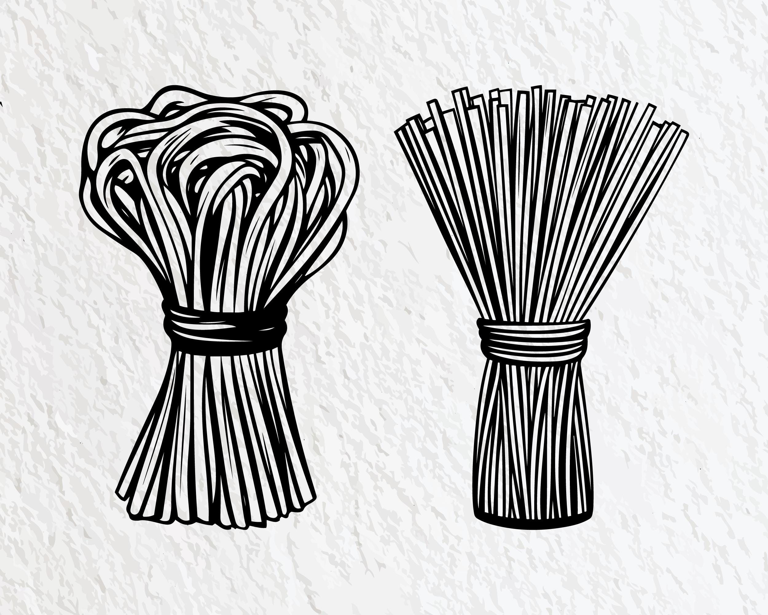 Spaghetti SVG Bundle: Silhouette Clipart, Vector Logo (digital Download ...