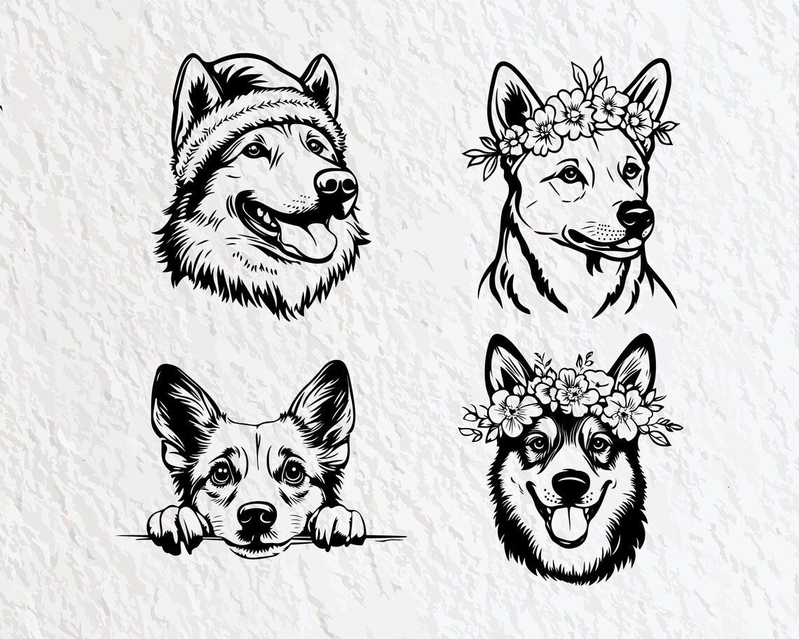 Dingo Dog Silhouette Svg, Dingo Dog Svg Bundle, Dingo Dog Clipart ...