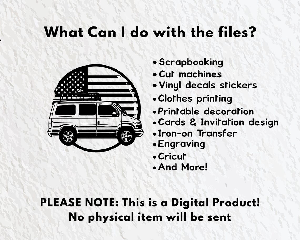 Minivan SVG Bundle: Silhouette, Clipart, Vector (cut Files for Cricut ...