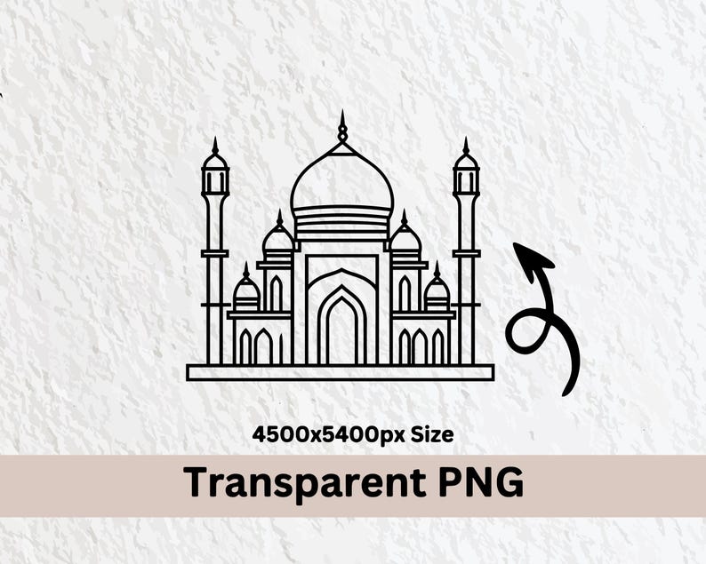 Islam Mosque Svg Bundle, Islam Mosque Silhouette, Islam Mosque Clipart ...