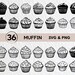 Muffin SVG Bundle: Clipart, Outline, Vector, Logo (PNG, Cricut) - Etsy